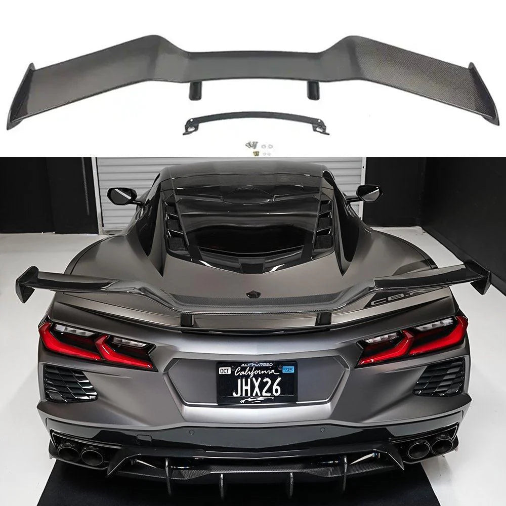 2020+ Chevrolet Corvette C8 - Z07 Style High Wing Dry Carbon – NP ...