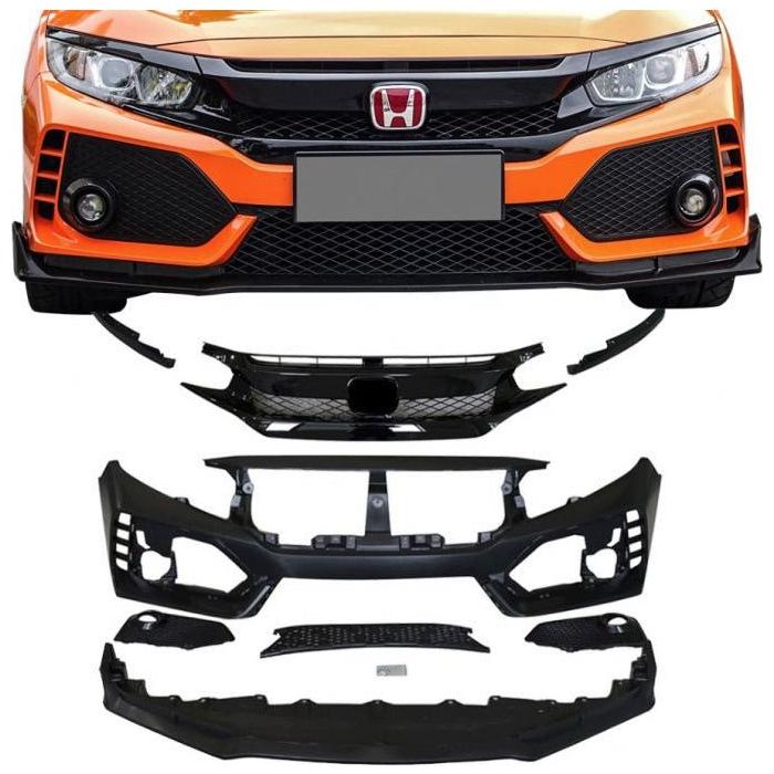 2016-2021 Honda Civic - 10th-Gen Type-R Style Front Bumper Conversion ...